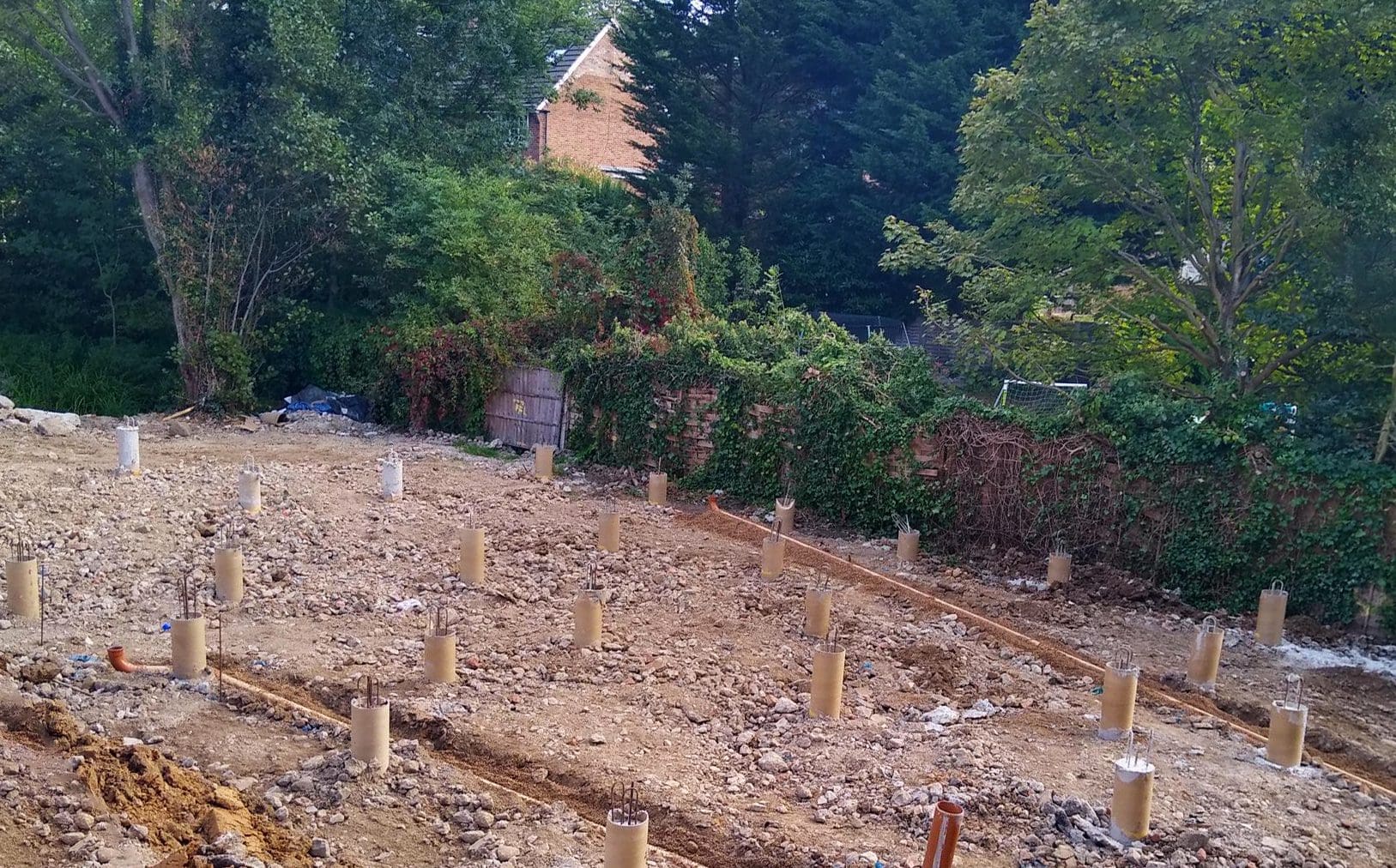 Piled Raft Foundation Solution for new build residential. - Abbey Pynford